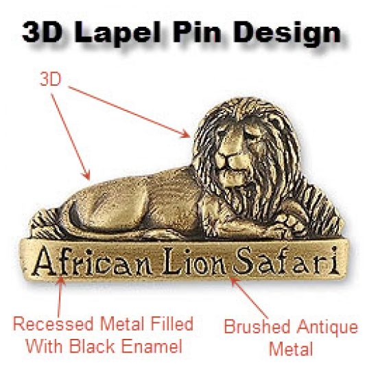 3D Lapel Pins And Die Struck Lapel Pins, What is the difference.