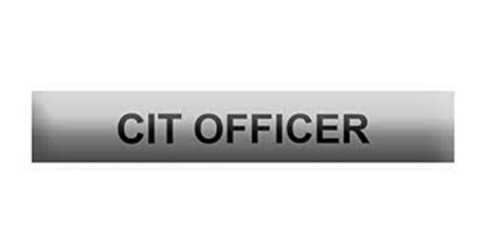CIT - Crisis Intervention Team - Officer Citation Bar | The Pin People