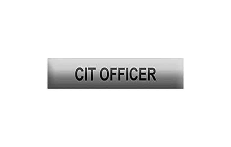 CIT - Crisis Intervention Team - Officer Citation Bar | The Pin People