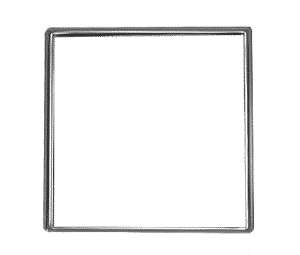 1 Inch Silver Square Lapel Pin | The Pin People