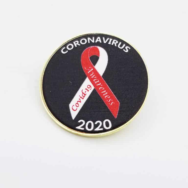 Covid-19 Awareness Ribbon Lapel Pin | The Pin People