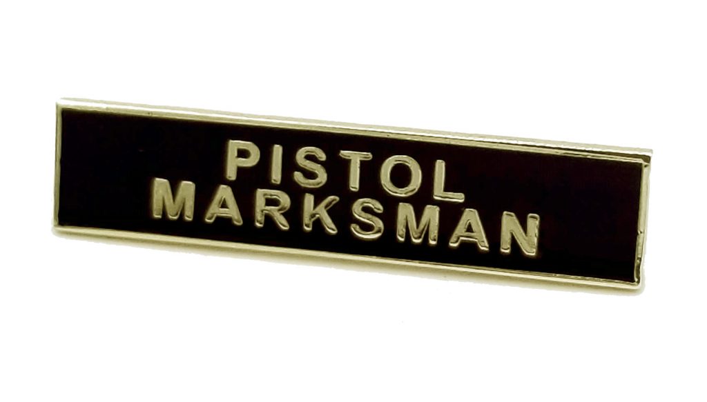 Pistol Marksman - Citation Bar | The Pin People