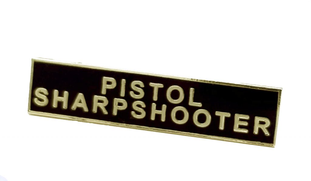 Pistol Sharpshooter - Citation Bar | The Pin People
